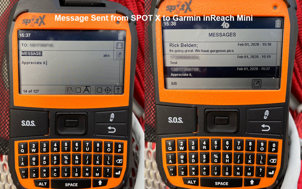 Garmin inReach Mini Messaging