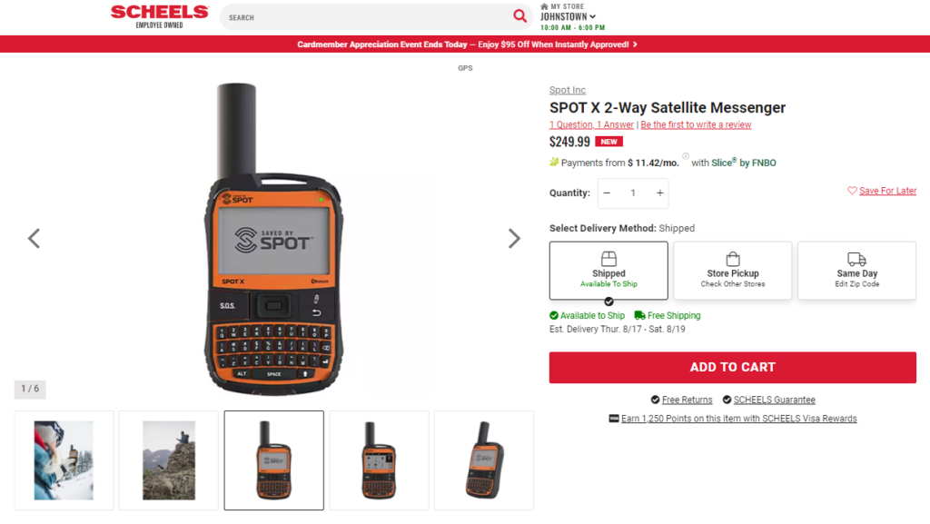 SPOT X vs SPOT Gen 4 Satellite Communicators