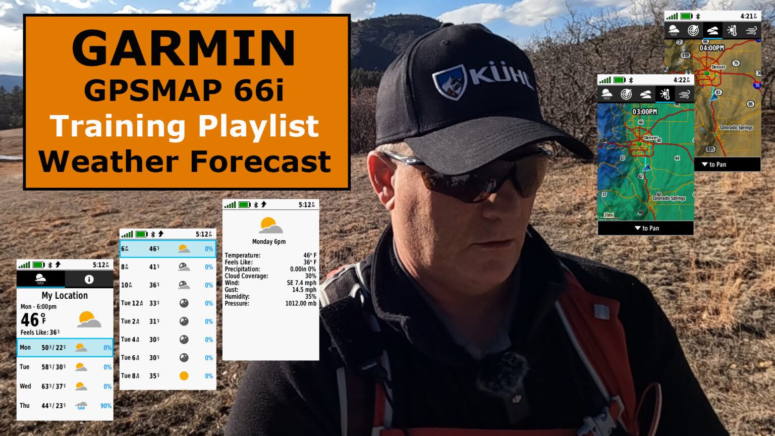 Garmin GPSMAP 66i Weather Forecast Training