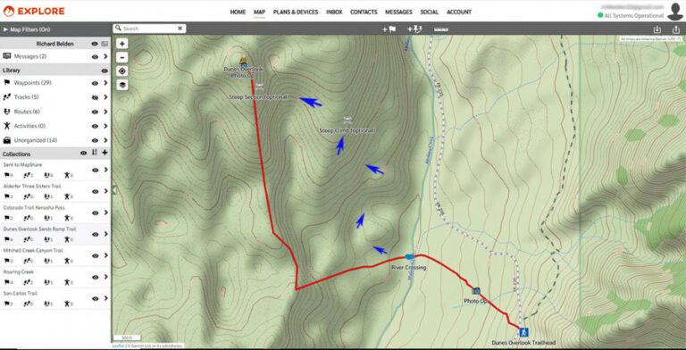 earthmate-app-route | Hiking Emergency Beacon