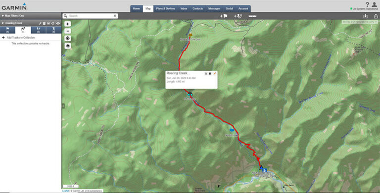 garmin-map-route | Hiking Emergency Beacon