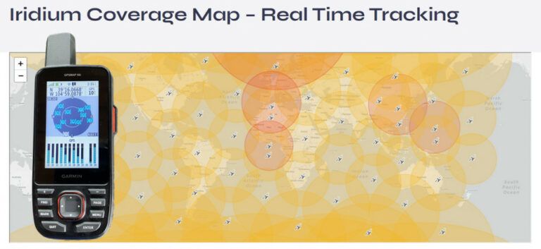 iridium-satellite-network-coverage-map | Hiking Emergency Beacon