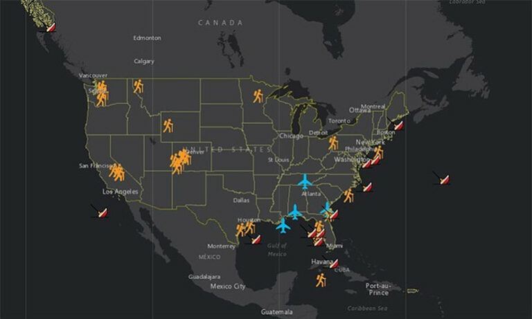 noaa-search-rescue-map | Hiking Emergency Beacon