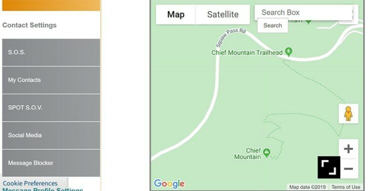 spot-website-waypoint-map | Hiking Emergency Beacon
